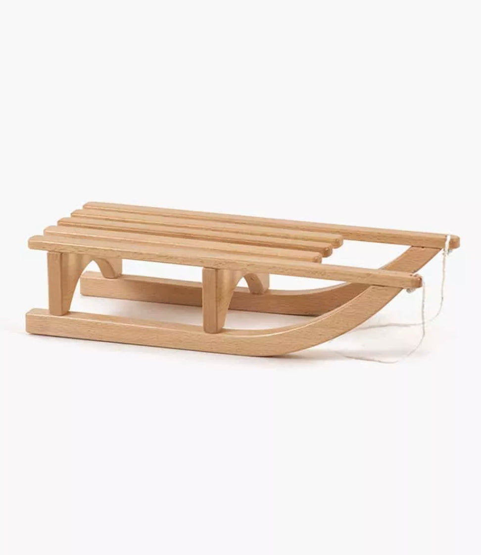 Wooden Doll Sled – Mountains and Meadows